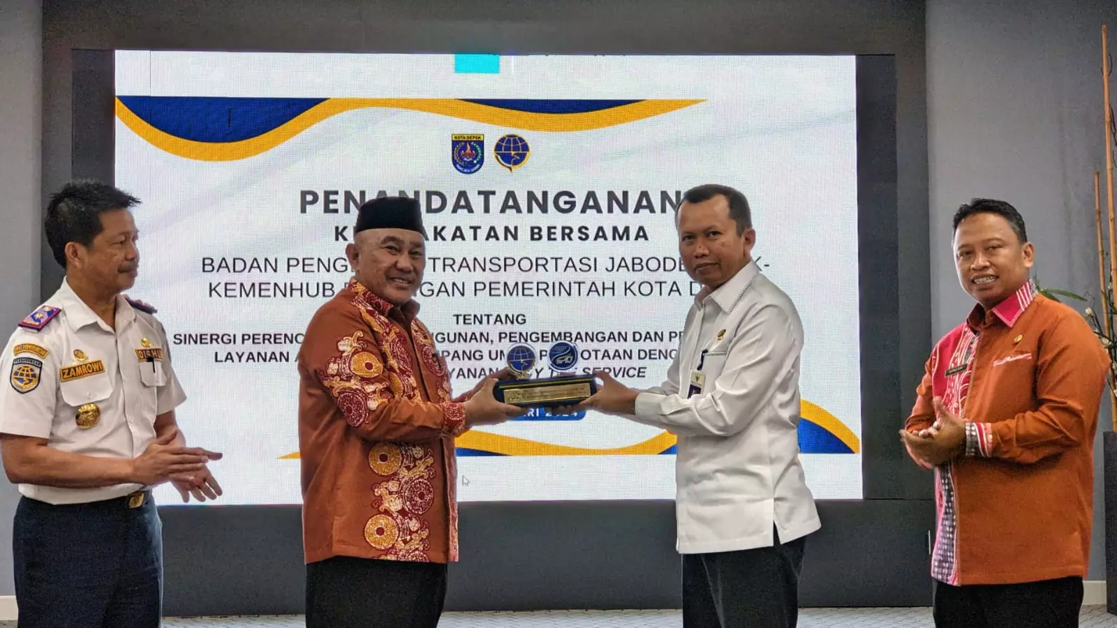 Portal Berita Resmi Pemerintah Kota Depok - Teken MoU Bersama BPTJ, Pemkot Depok Hadirkan ...